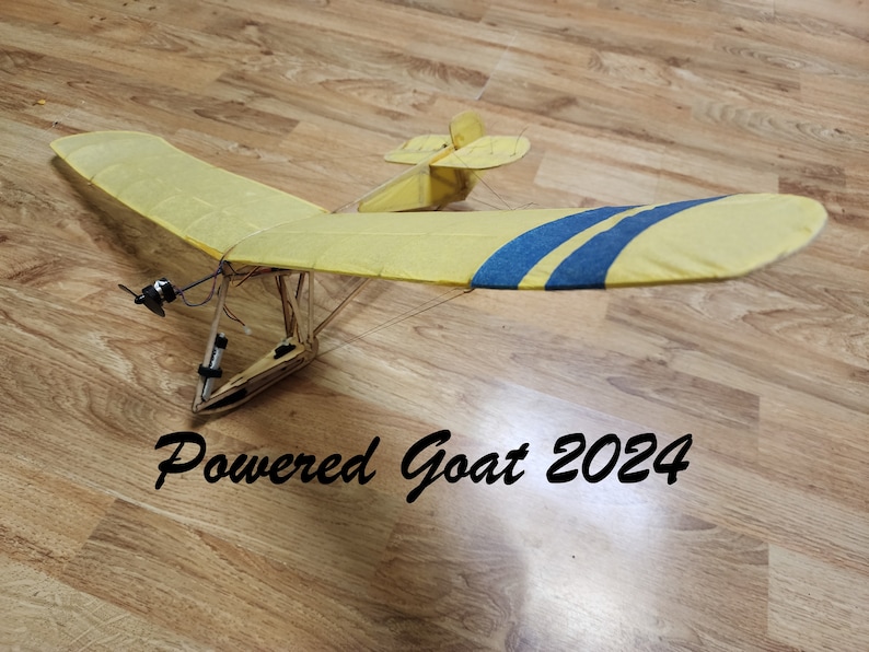Aircraft RC Plane Model Powered Goat 2024 Digital Plans / Laser Cuting ...
