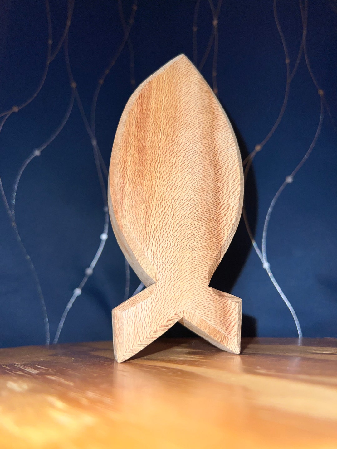 Recycled Lumber Wooden Jesus Christian Fish Symbol Wall/desktop Display ...