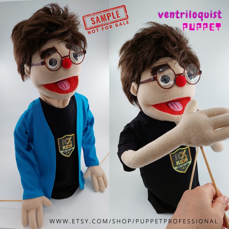 Professional Puppet Custom for Adults gift for Birthday Master Ventriloquist Dummy in Stage ...