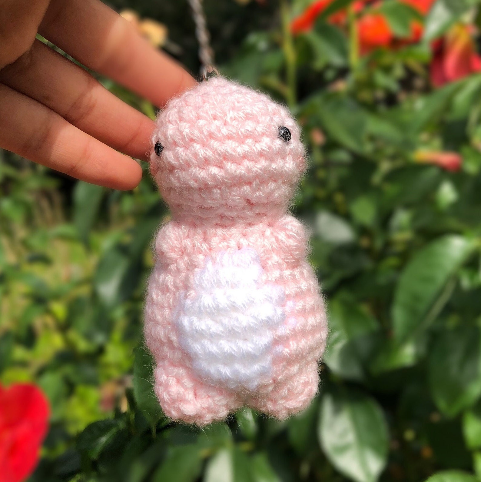 Mini Chubby Dino Keychain Crochet Keychain Dinosaur Keyring Crochet ...