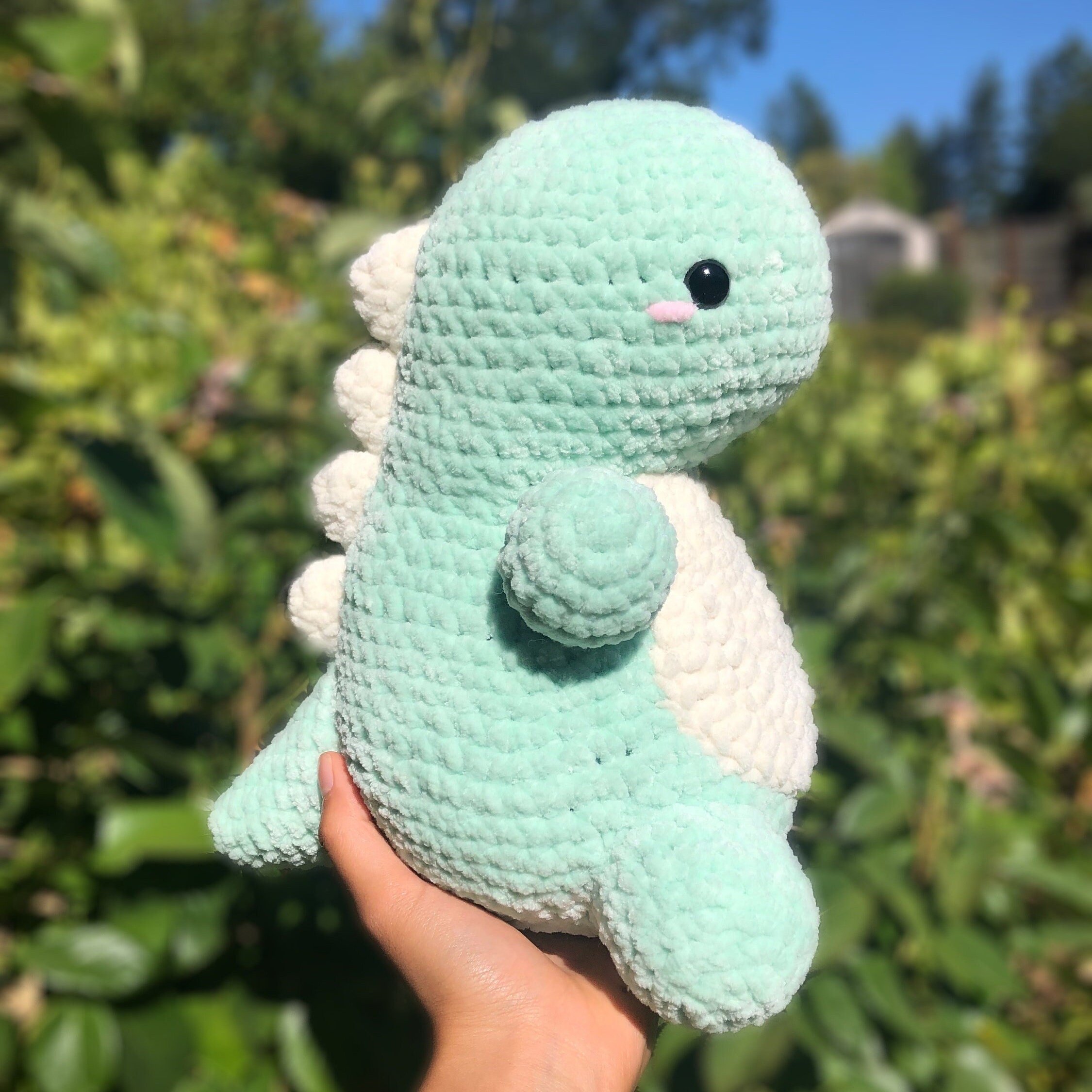 Jumbo Chubby Dino Plush Crochet Dino Gift Amigurumi Crochet Gift ...