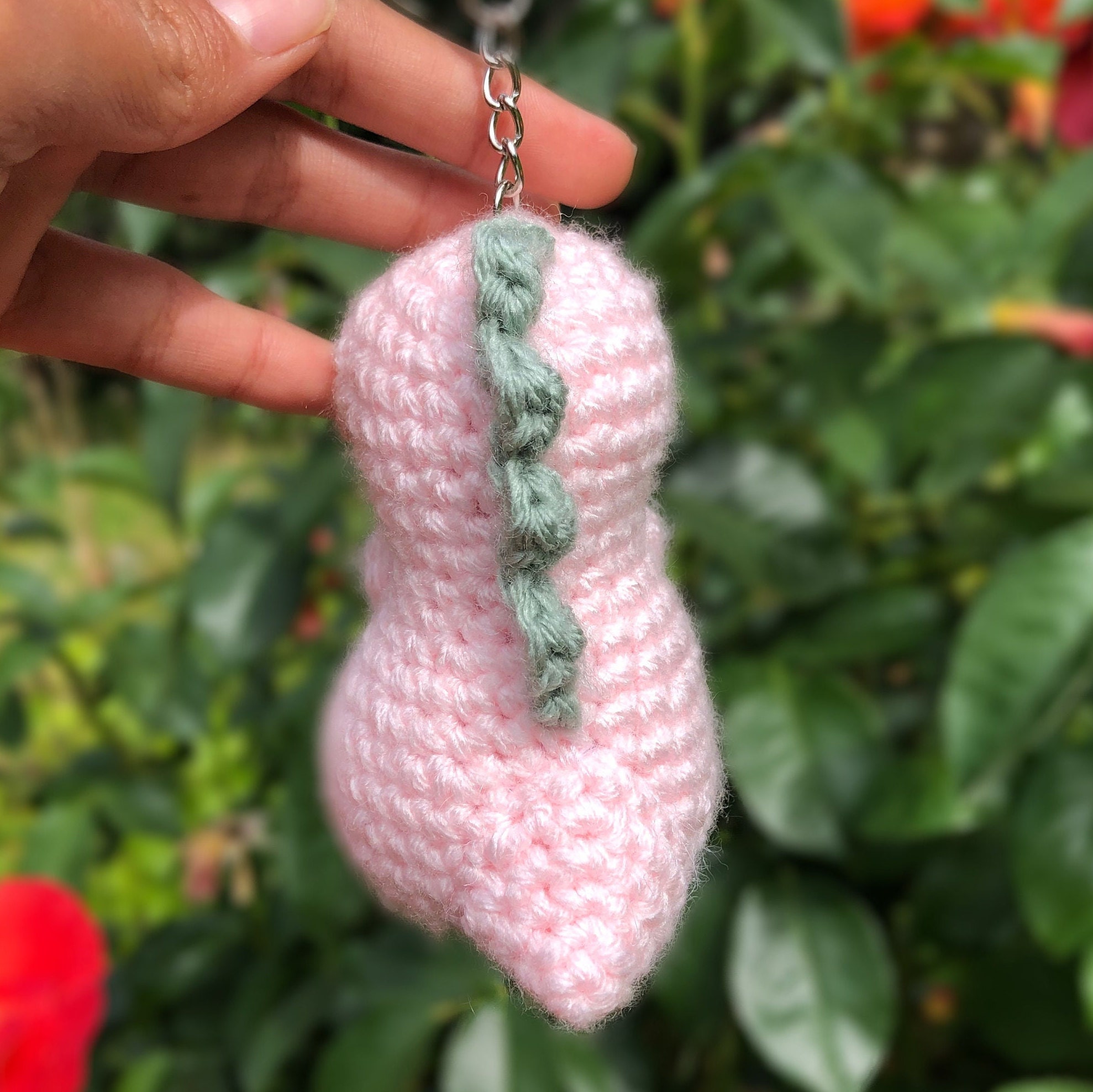 Mini Chubby Dino Keychain Crochet Keychain Dinosaur Keyring Crochet ...