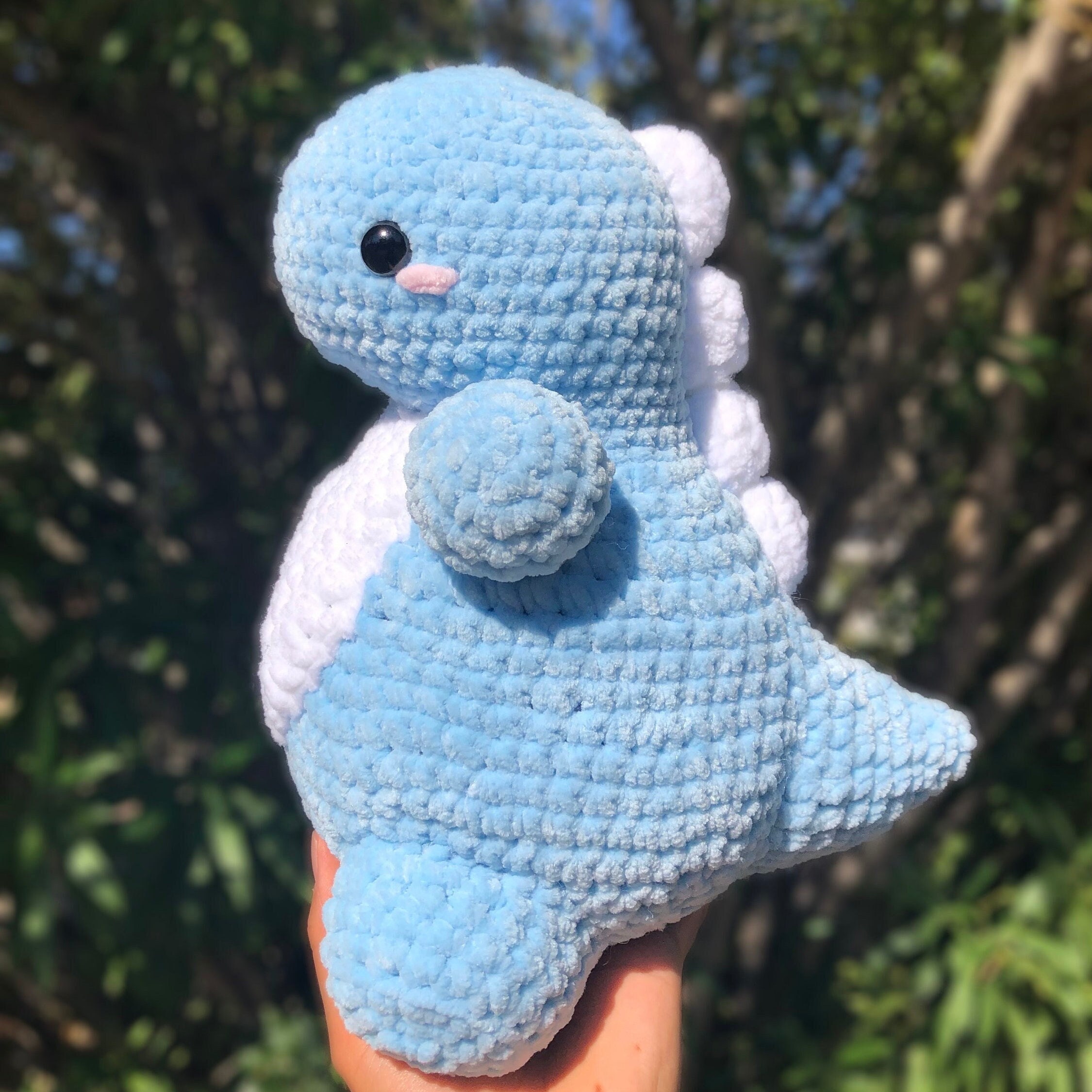 Jumbo Chubby Dino Plush Crochet Dino Gift Amigurumi Crochet Gift ...
