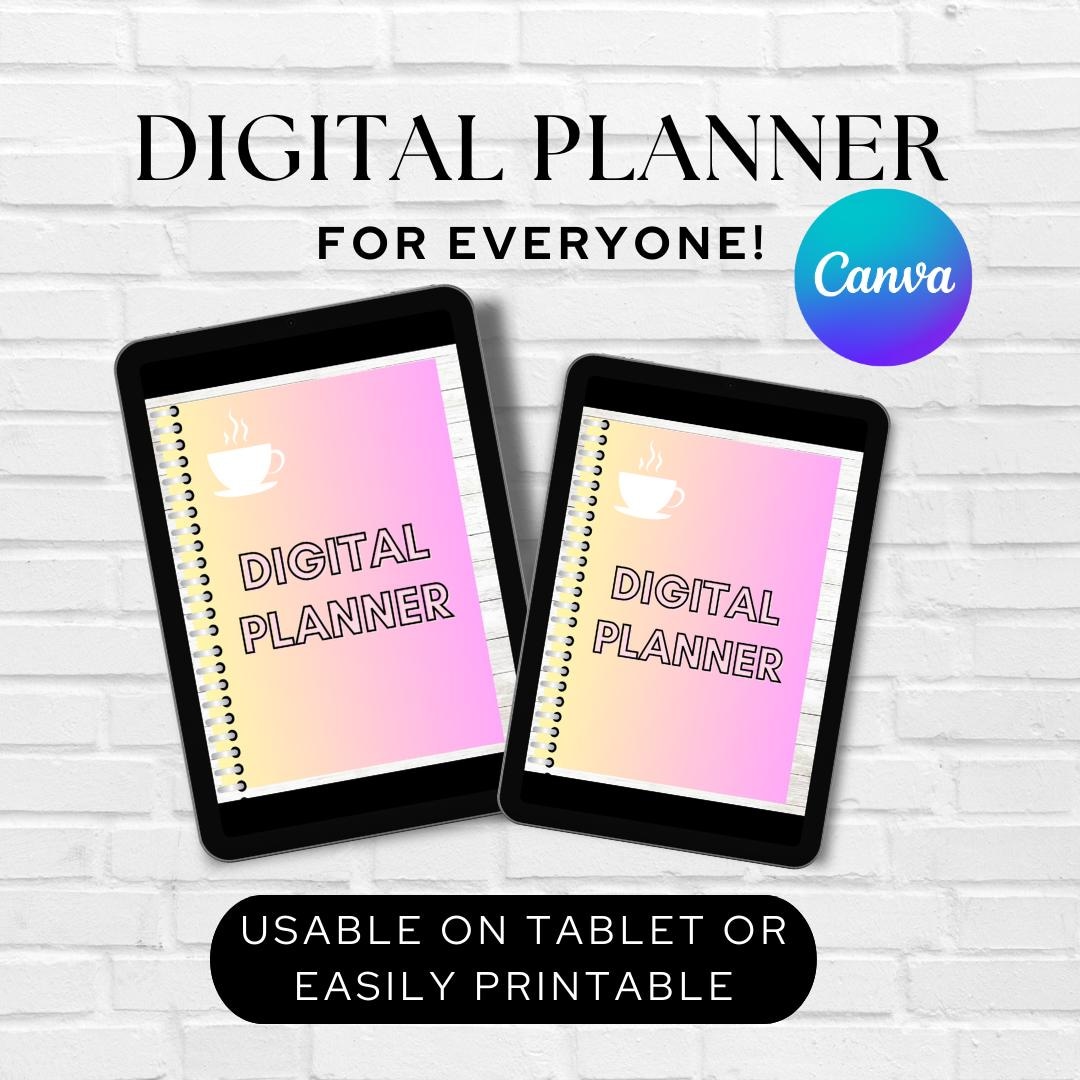 Set of 5 Digital & Printable Planners 2025 – Editable Canva Templates ...