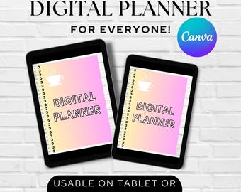 Set of 5 Digital & Printable Planners 2025 – Editable Canva Templates ...