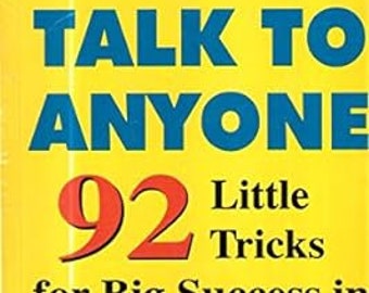How to Talk to Anyone: 92 Little Tricks for Big Success in Relationships - Etsy UK
