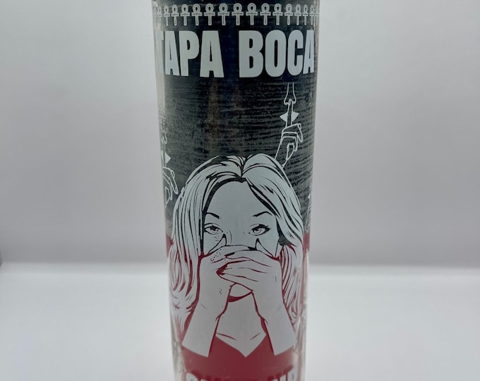 Shut Up/tapa Boca Ritual Candle/veladora - Black and Red - Etsy