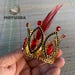 ELEGGUA Crown With Golden Cowrie Shells and Feathers - Etsy