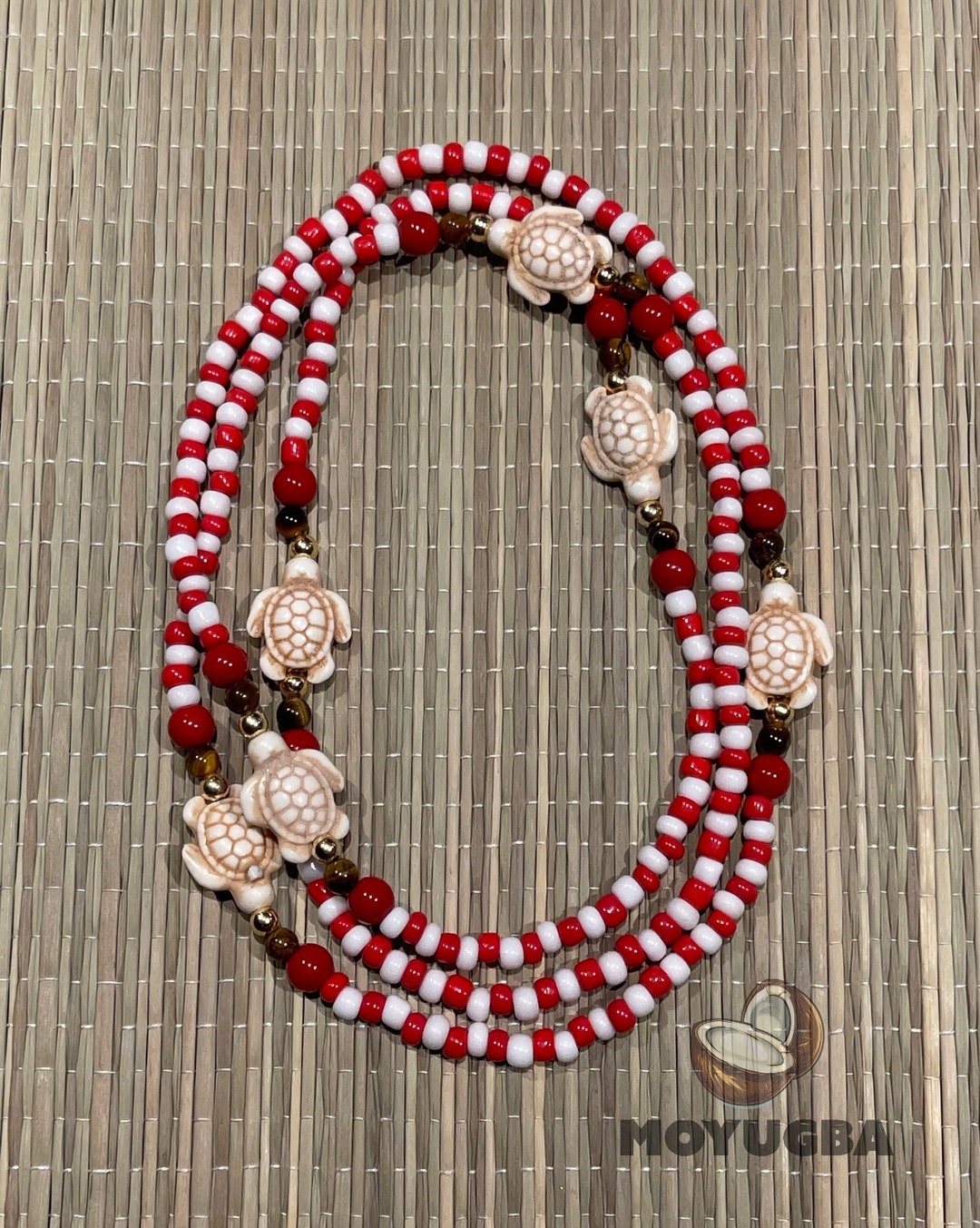 SHANGO With Tiger Eye Beads Necklace/collar/eleke ~ Santeria/yoruba - Etsy