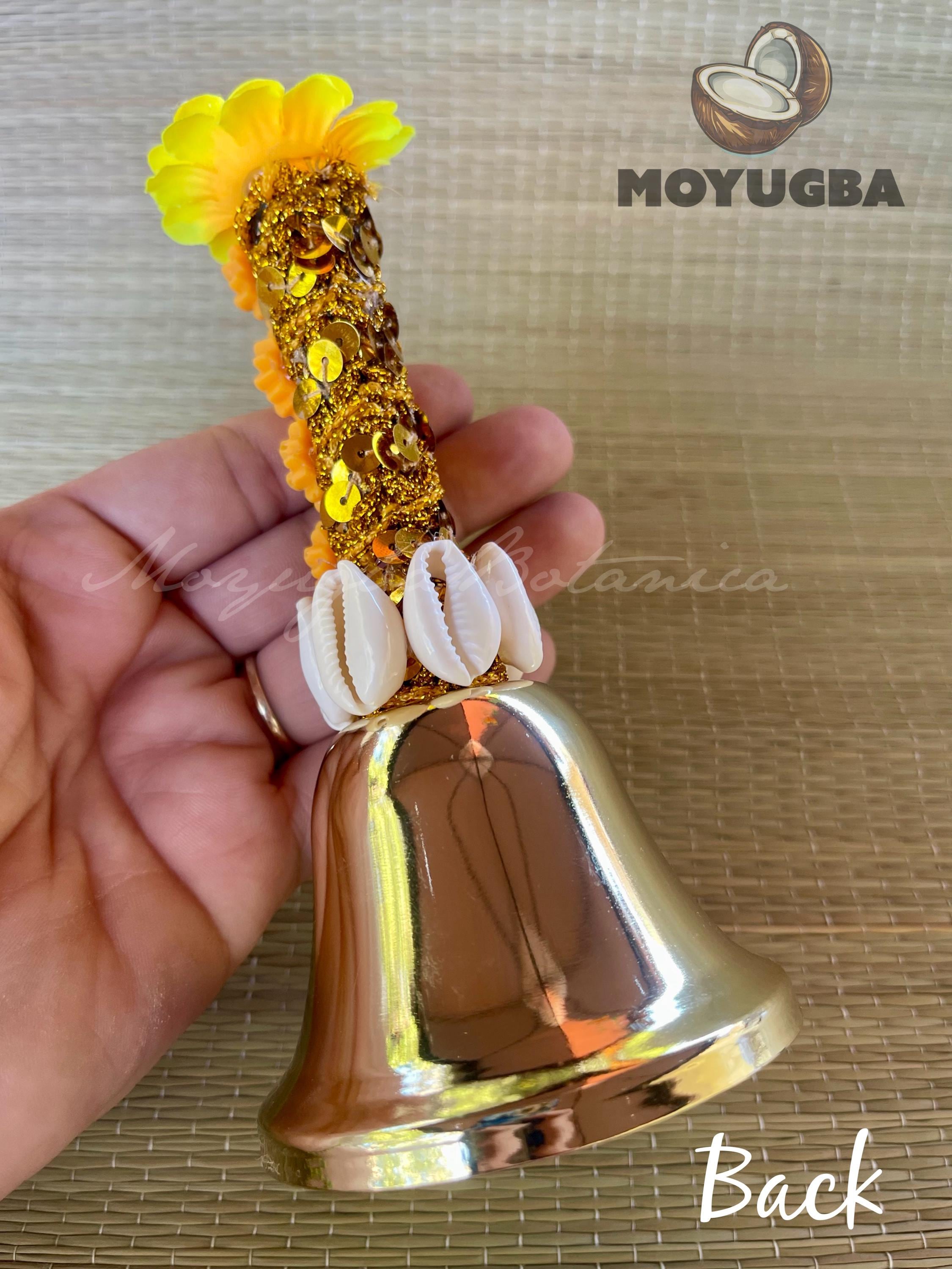 OSHUN Bell/campana With Sunflowers and Cowrie Shells - Santeria/yoruba ...