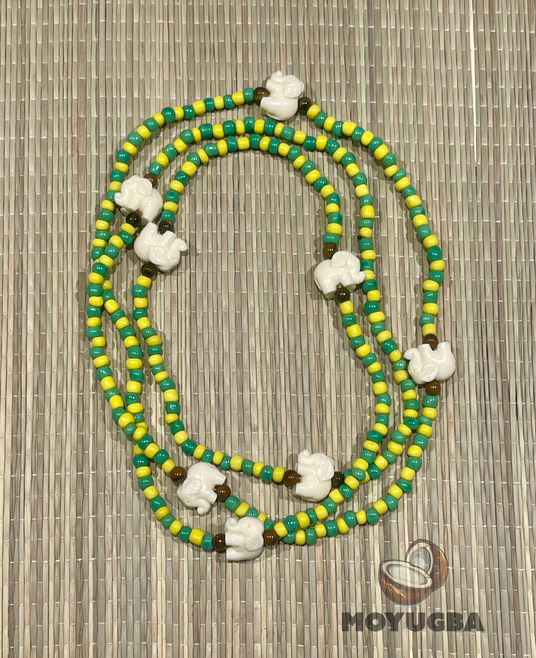 ORULA With Tiger Eye Beads Necklace/collar/eleke ~ Santeria/yoruba - Etsy
