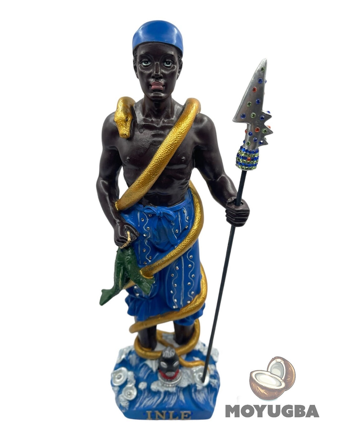 Orisha Inle/erinle Figurine for Altar or Sacred Space Santeria/yoruba ...