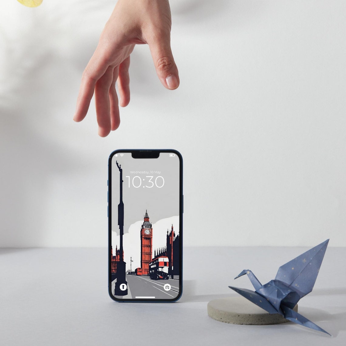 Set of 3 Minimalist London Wallpaper Ios and Android Compatible iPhone ...