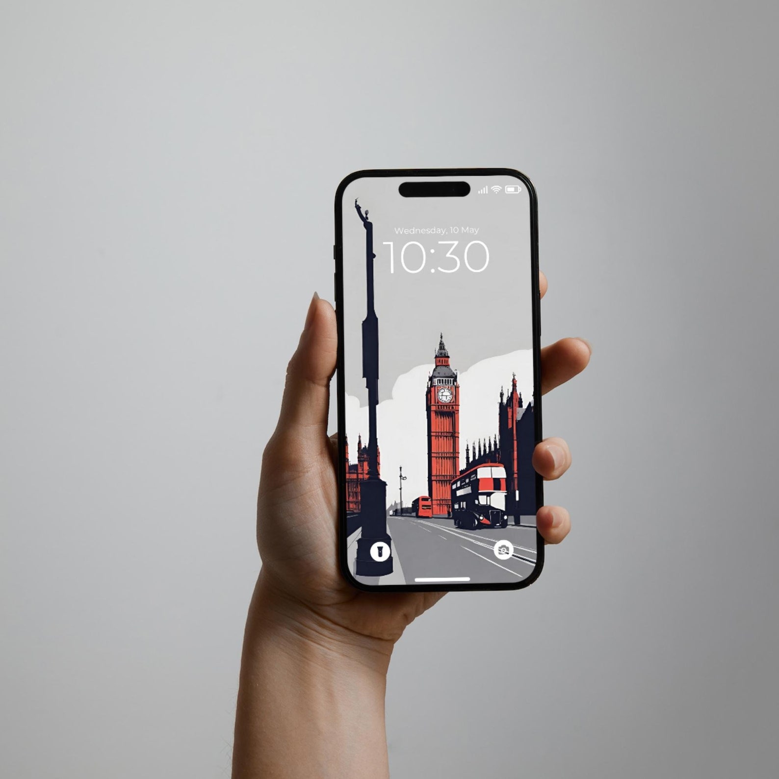 Set of 3 Minimalist London Wallpaper Ios and Android Compatible iPhone ...