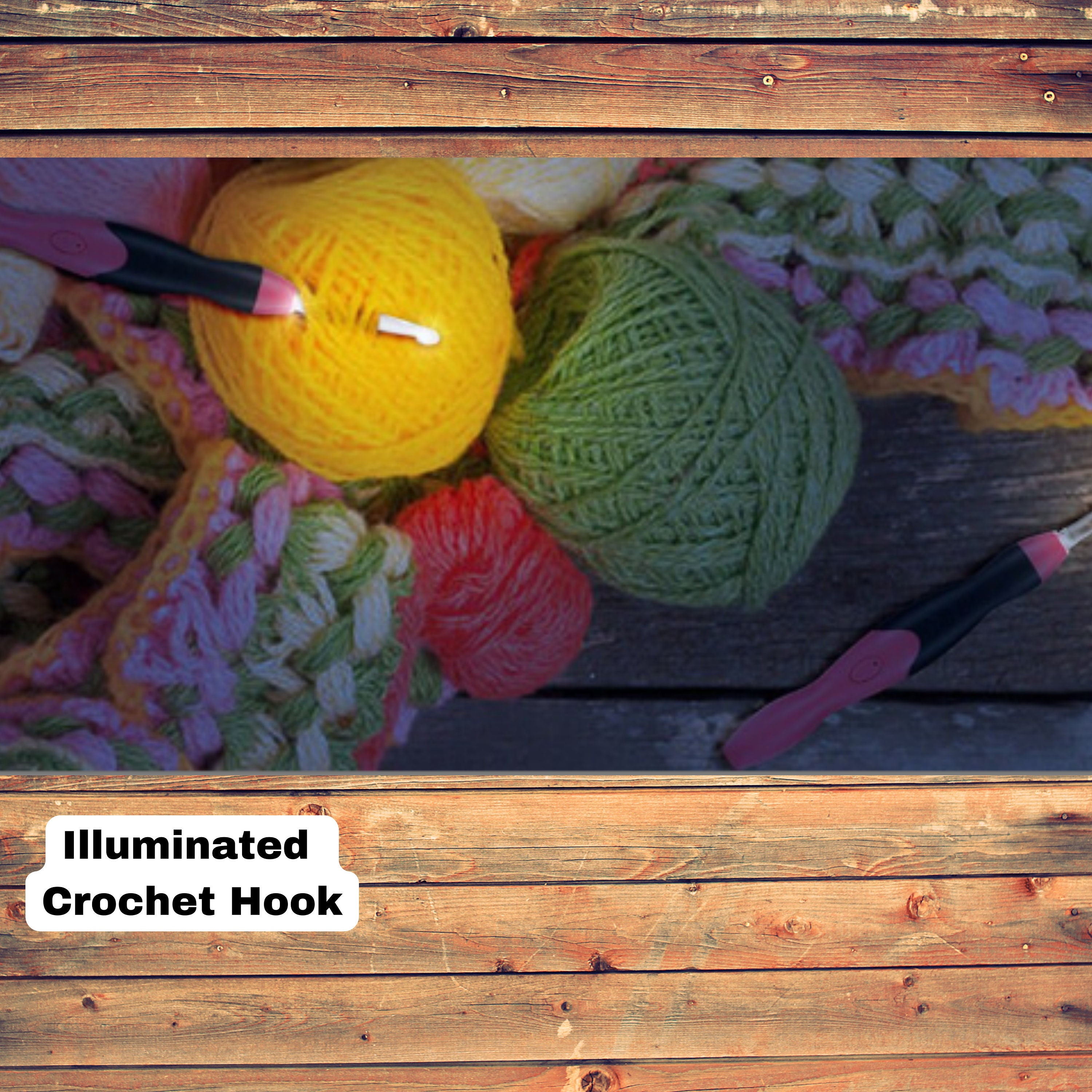 Rechargable Illuminated Crochet Hook Set 10 Pack Crochet - Etsy