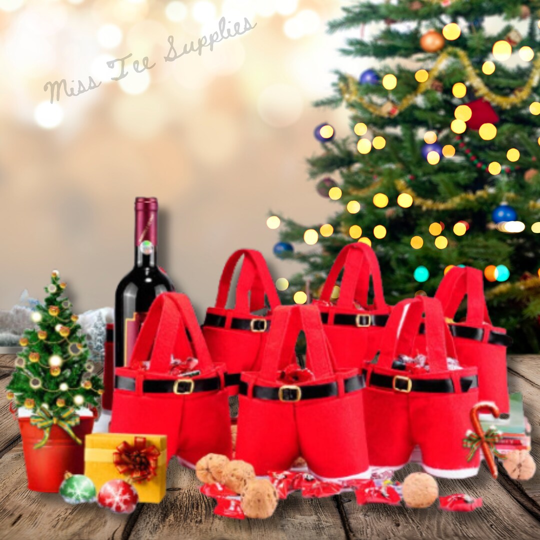 Novelty Santa Christmas Gift Bag for Children Cute Candy Bags - Etsy