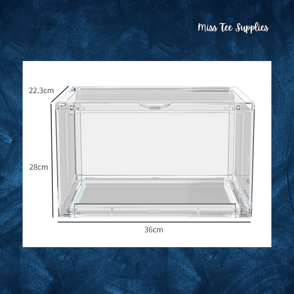 Magnetic Perspex Shoe Display Box Premium Shoe Display Box Stackable ...