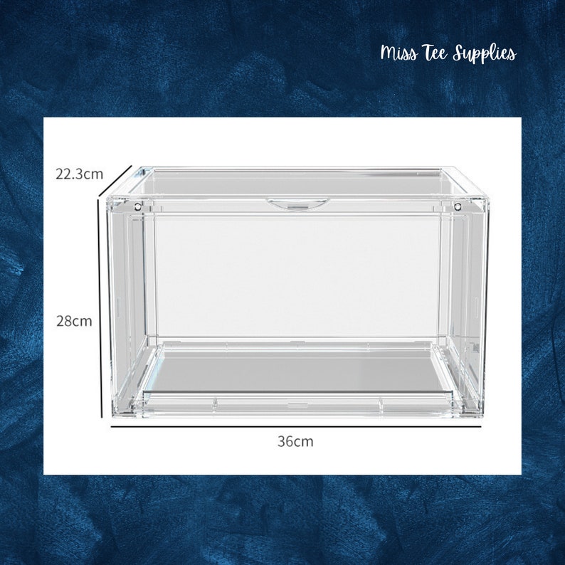 Magnetic Perspex Shoe Display Box Premium Shoe Display Box Stackable ...