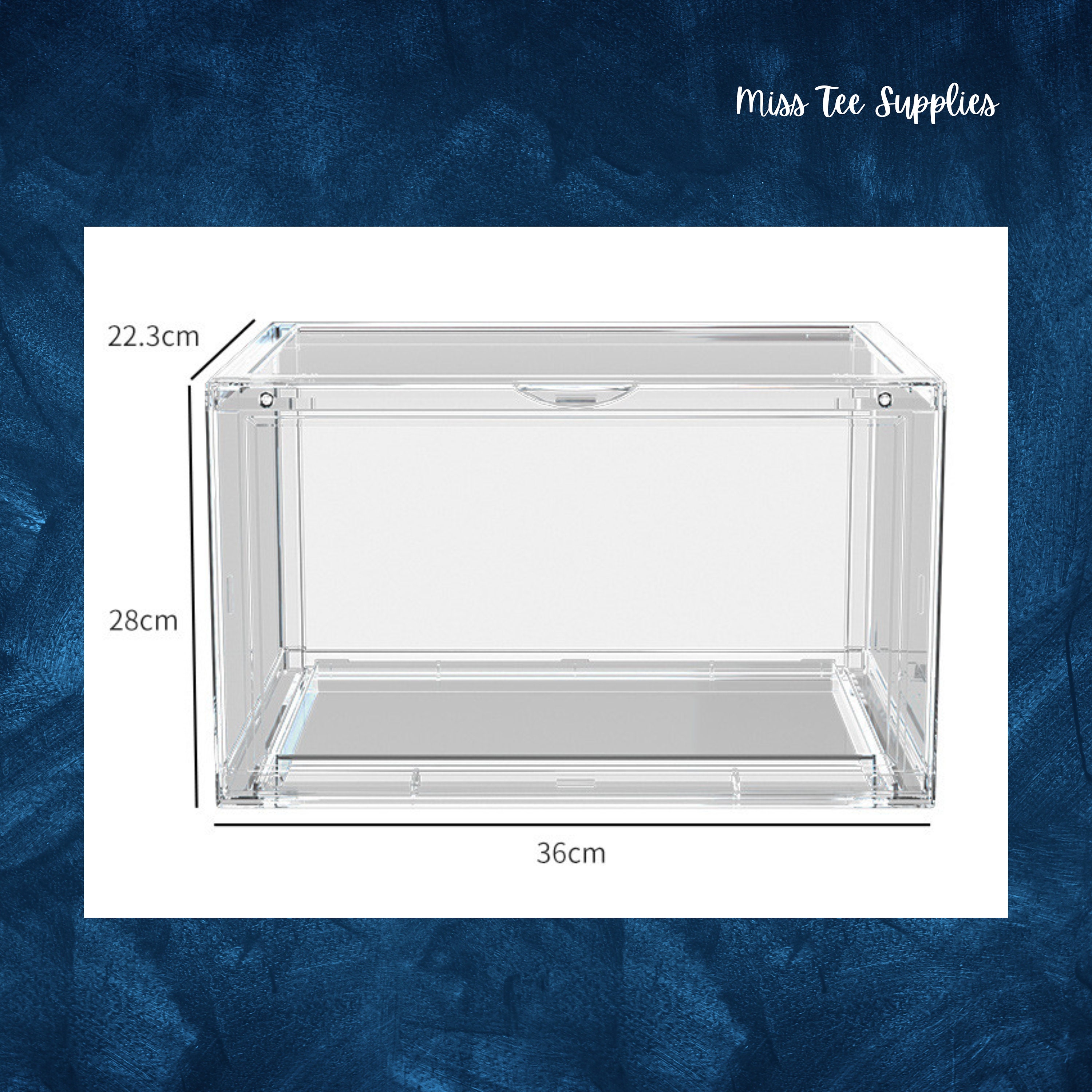 Magnetic Perspex Shoe Display Box Premium Shoe Display Box Stackable ...