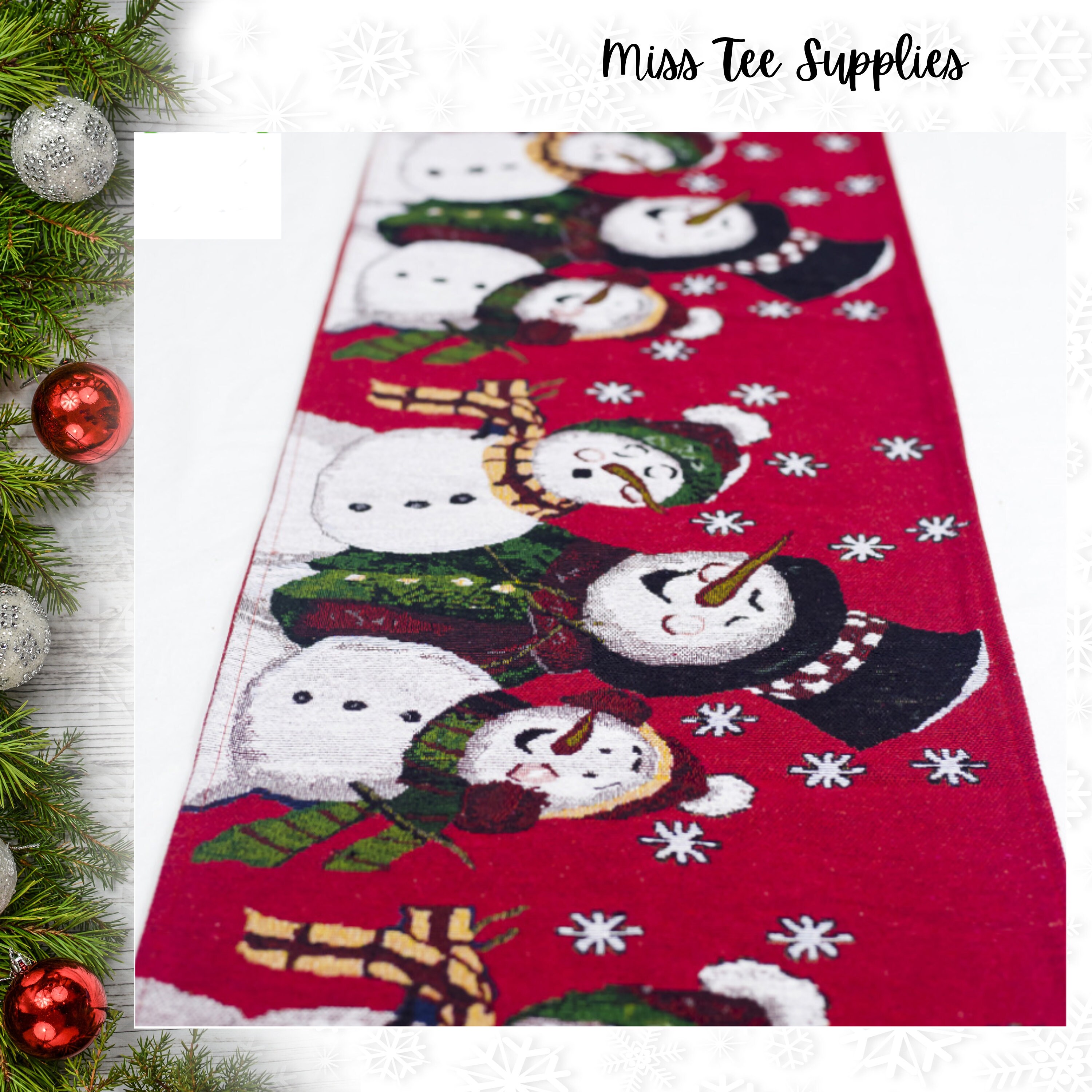 Christmas Table Runner Xmas Table Decoration Christmas Supplies Table ...