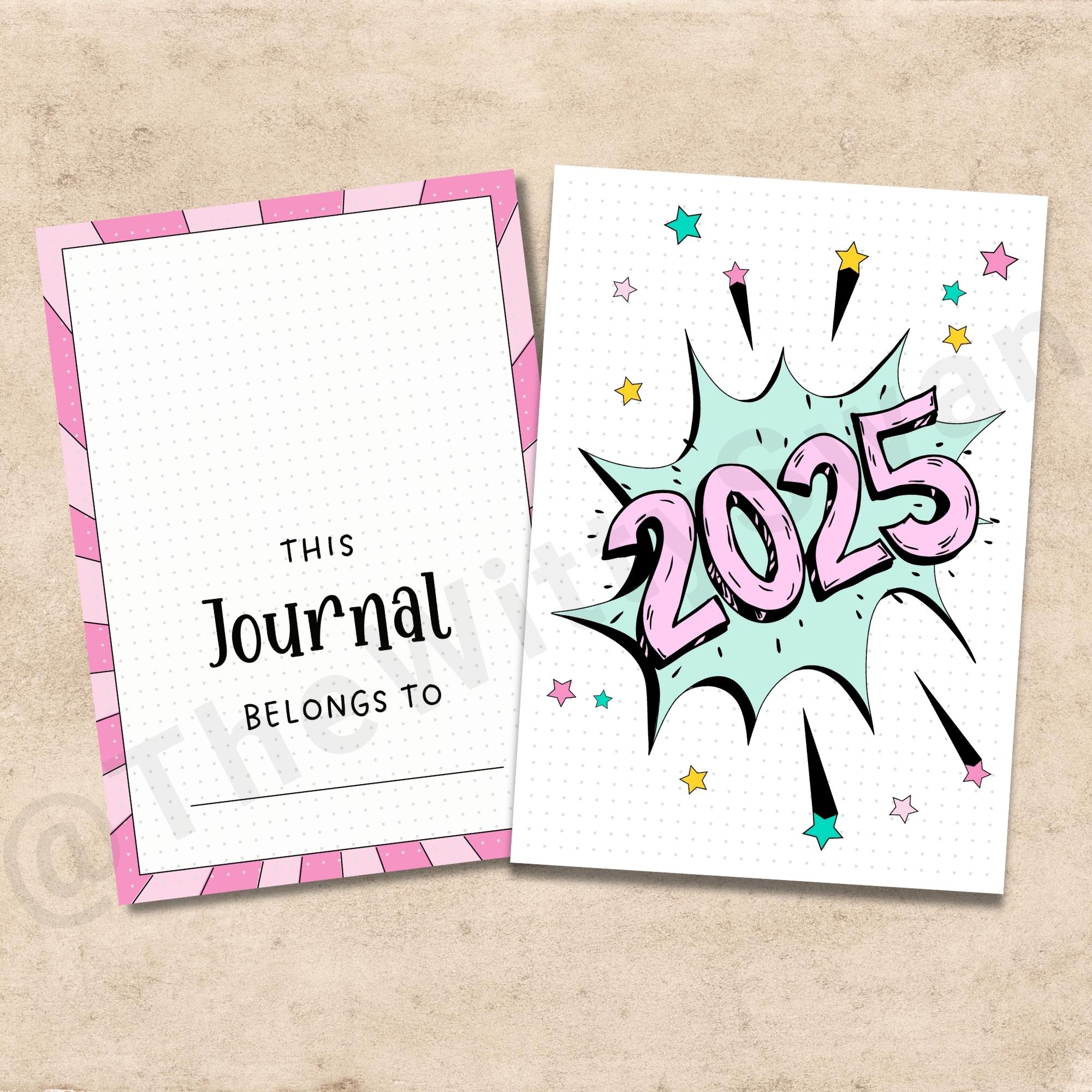 Journal Cover Pages 2025 Journal Printable Title Page Print Bujo ...