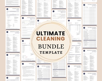 Residential Deep Cleaning Checklist, Editable House Cleaning Checklist, Professionally Designed ...