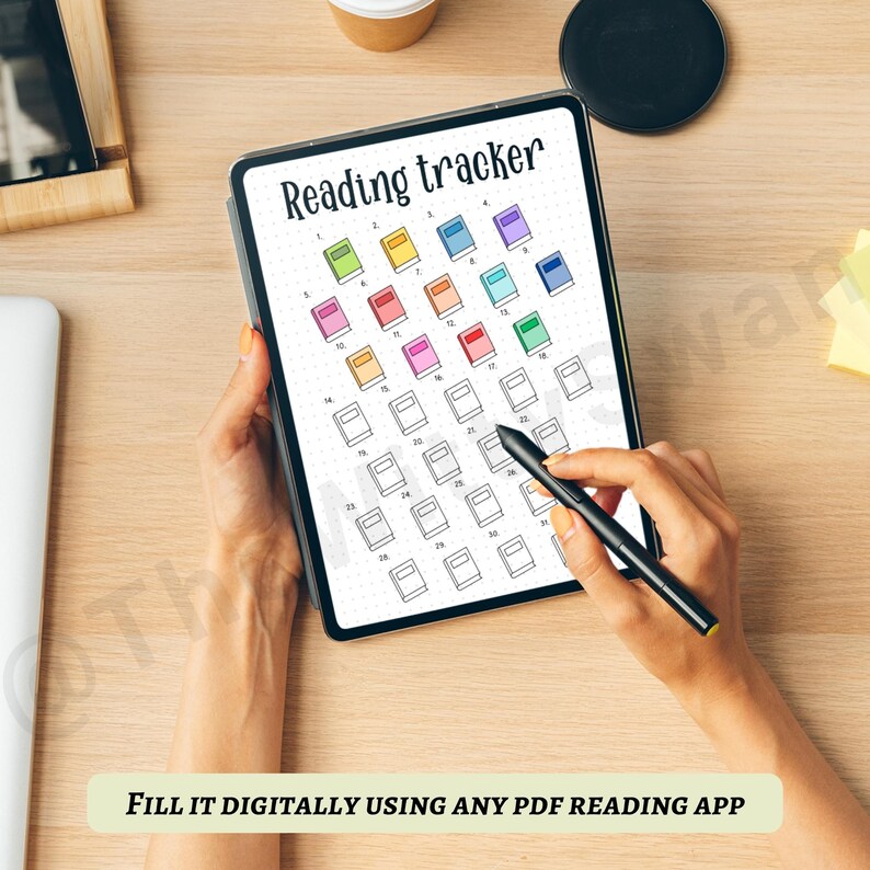 Monthly Reading Tracker Printable Journal Pages Book Habit Tracker Bujo ...