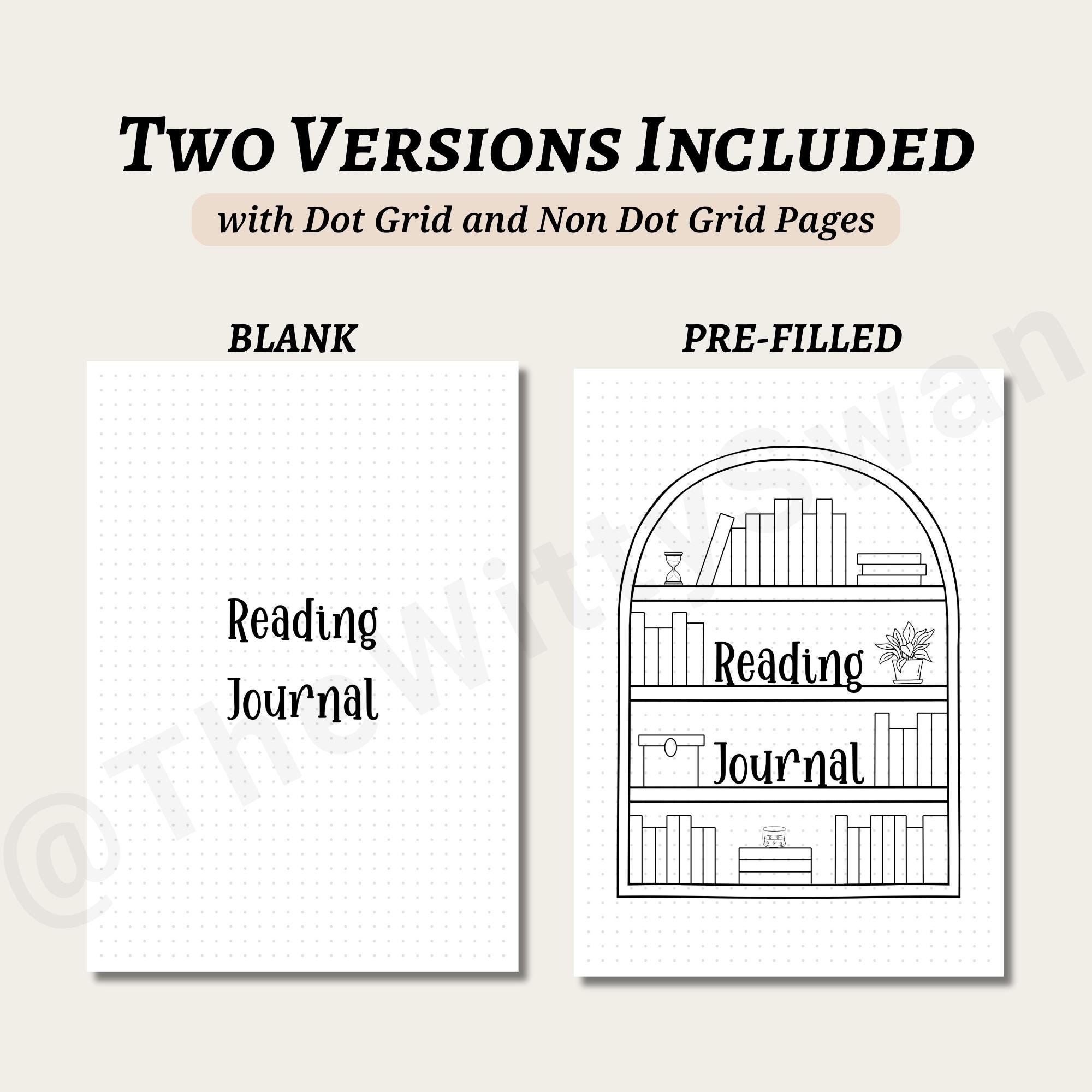 Reading Journal Bundle Printable Reading Planner Book Journal Template ...