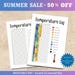 Temperature Tracker Journal Pages Printable Yearly Tracker Bujo ...