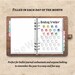 Monthly Reading Tracker Printable Journal Pages Book Habit Tracker Bujo ...