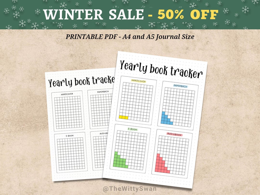 Reading Log Tracker Printable Journal Pages Book Reading Tracker Bujo ...