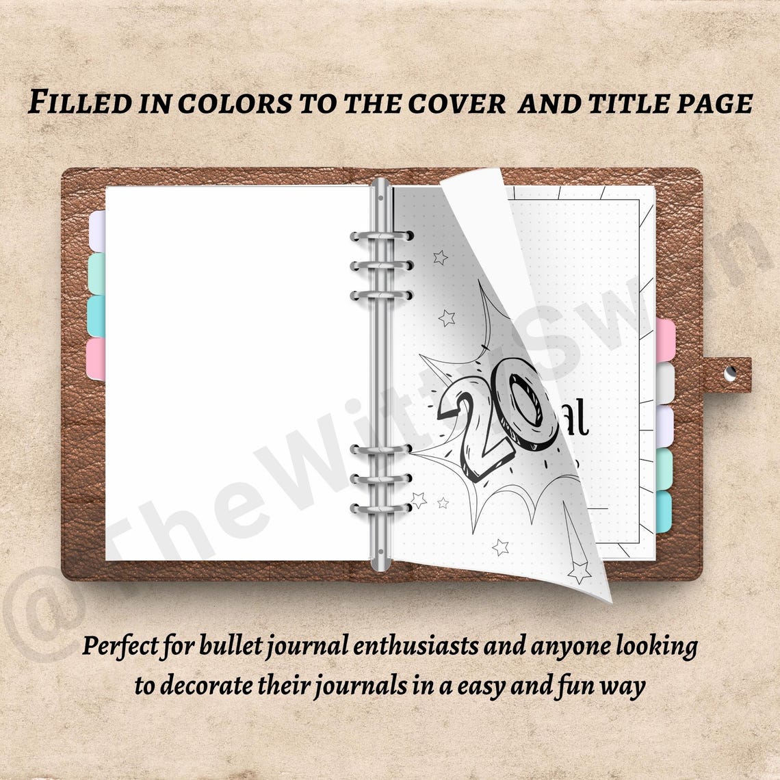Journal Cover Pages 2025 Journal Printable Title Page Print Bujo ...