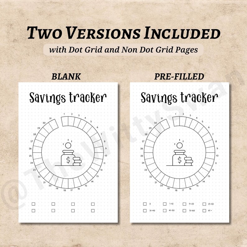 A5 Savings Tracker Printable Journal Pages Finance Tracker Bujo ...