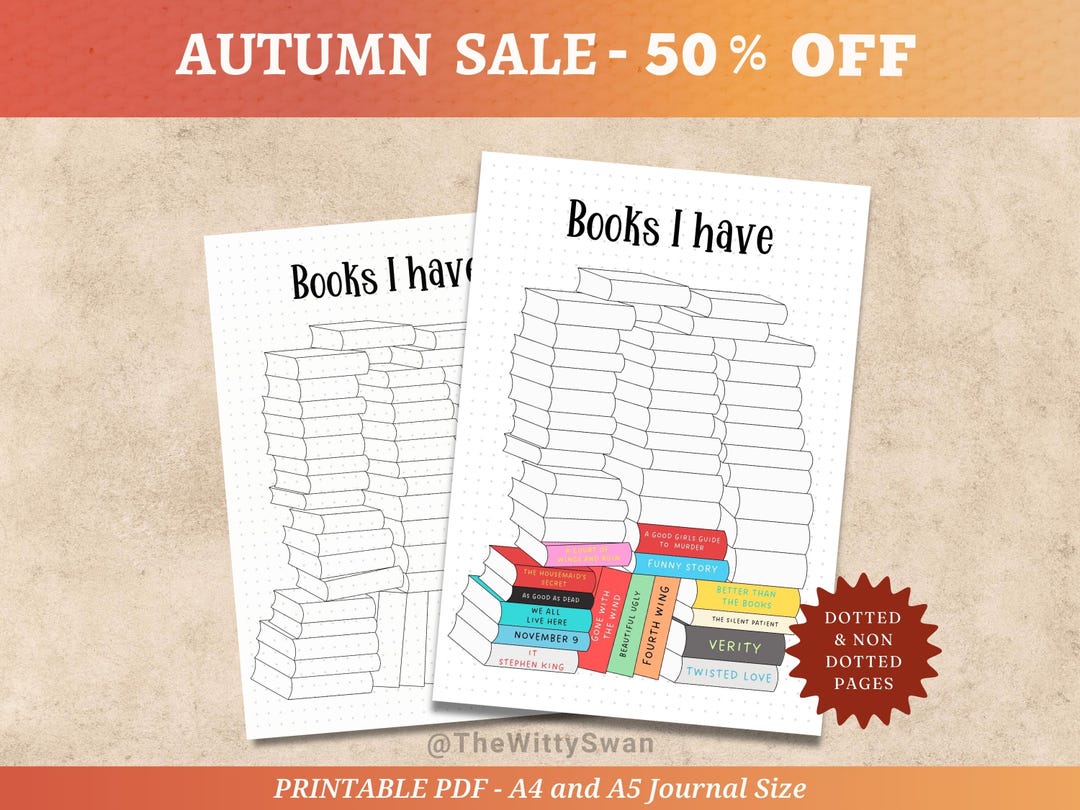 Books I Have Read Journal Pages Printable Book Inventory Personal ...