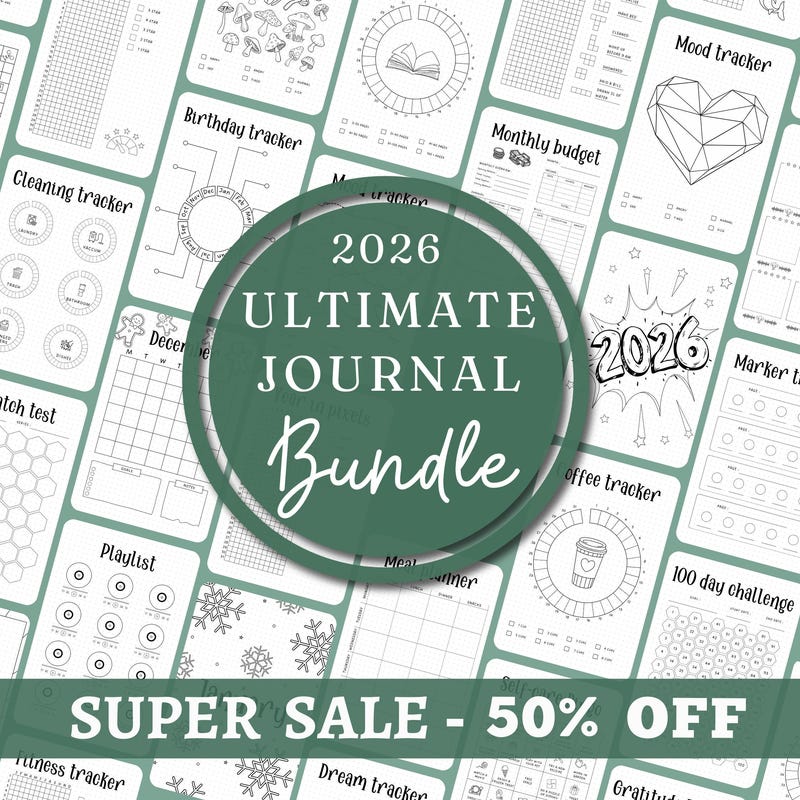 2026 Pre Made Journal - Etsy UK