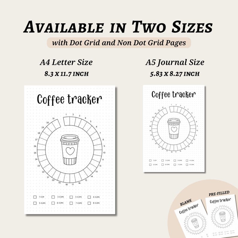 Monthly Tracker Bundle Premade Journal Pages Printable Monthly Trackers ...