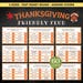 Thanksgiving Friendly Feud Printable Party Games Family Activities Fall ...
