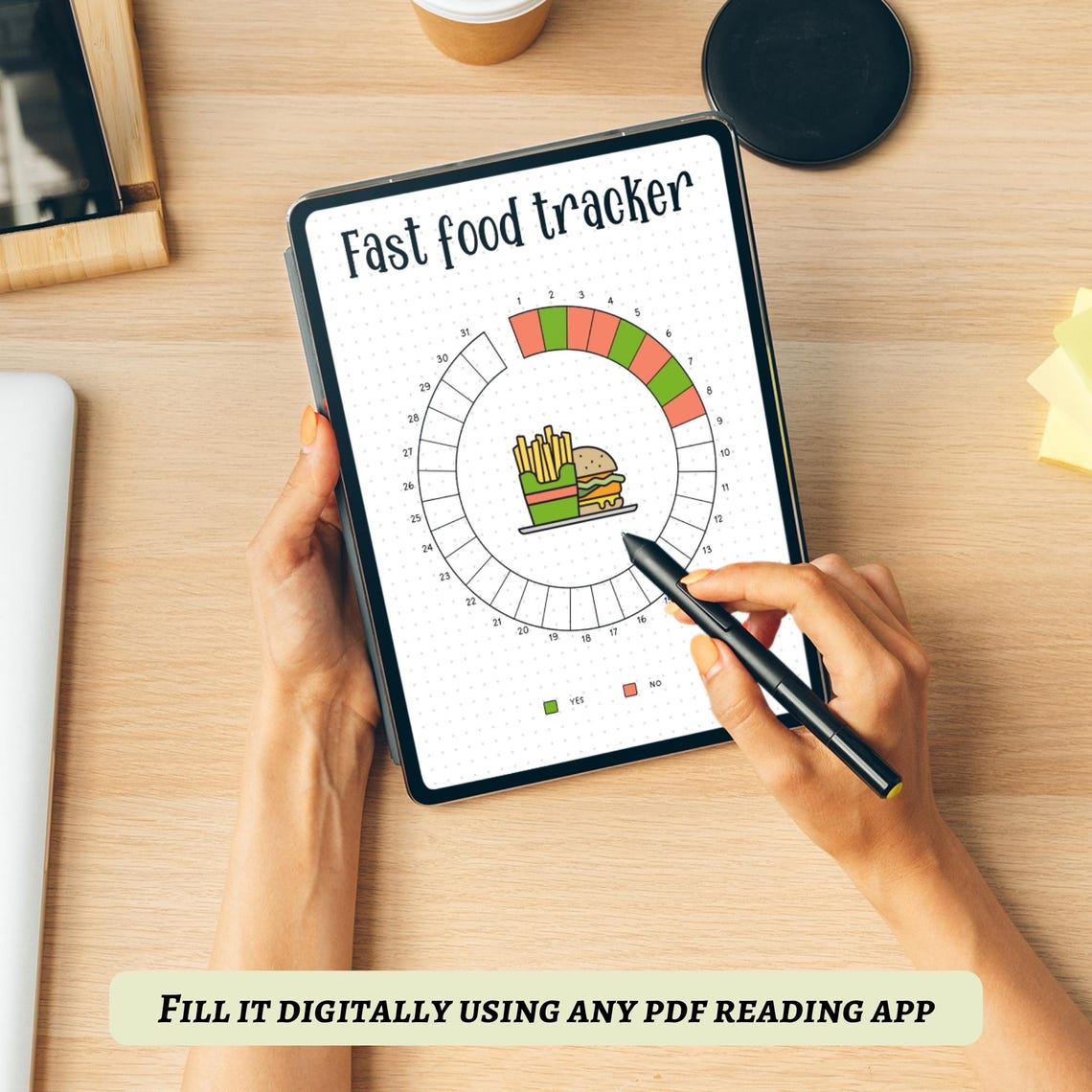 Fast Food Tracker Journal Pages Printable Monthly Tracker Bujo ...