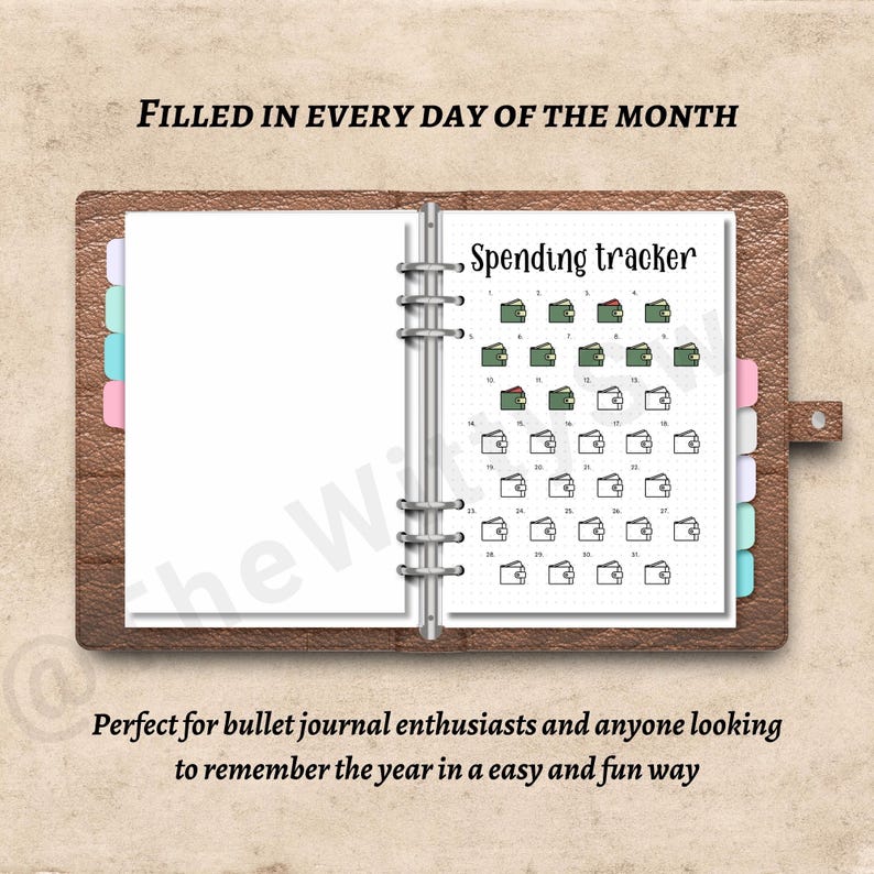 Money Spending Tracker Printable Journal Pages Finance Tracker Bujo ...