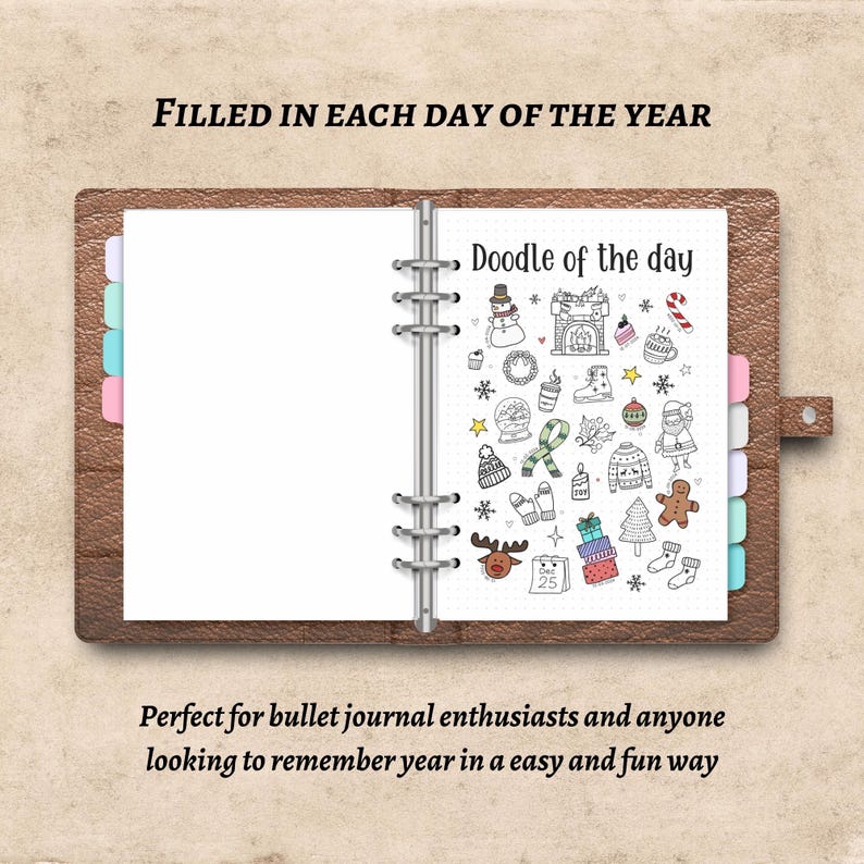 Doodle of the Day Printable Journal Pages Monthly Doodles Drawing Page ...