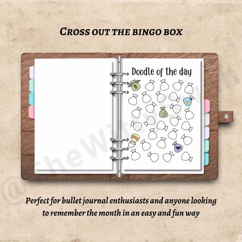 Doodle of the Day Printable Journal Pages A5 Printable Insert Monthly ...