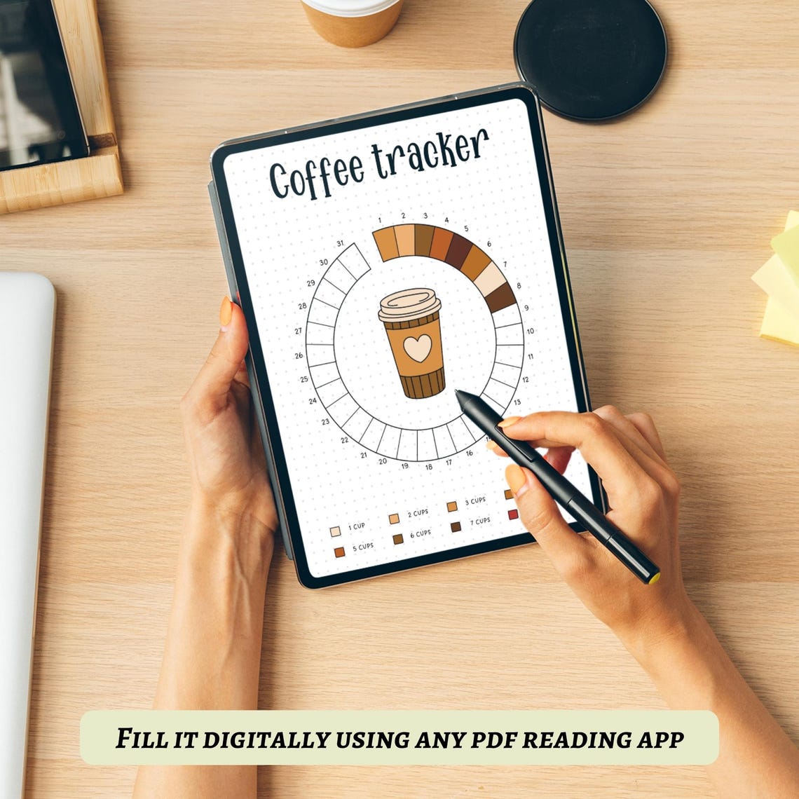 Coffee Tracker Printable Journal Page Health Tracker Bujo Printable ...