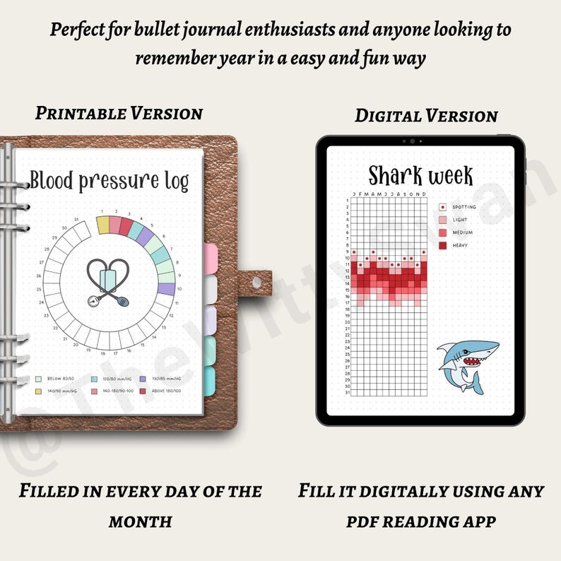 Printable Medical Planner Journal Pages Bujo Printable Medical Tracker ...