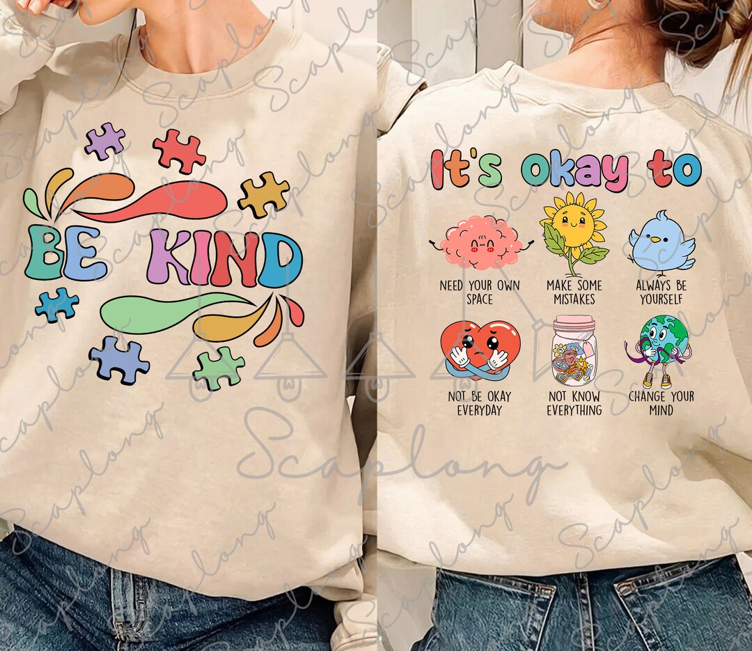 Bundle Be Kind Autism Png, Mental Health Png, Autism Awareness Png ...