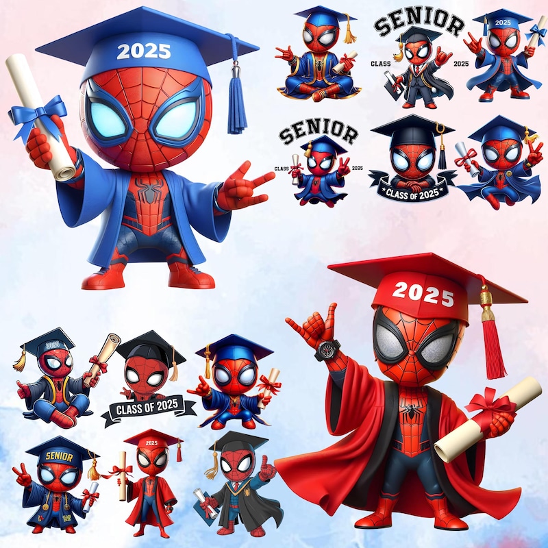Spiderman Graduation Png - Etsy