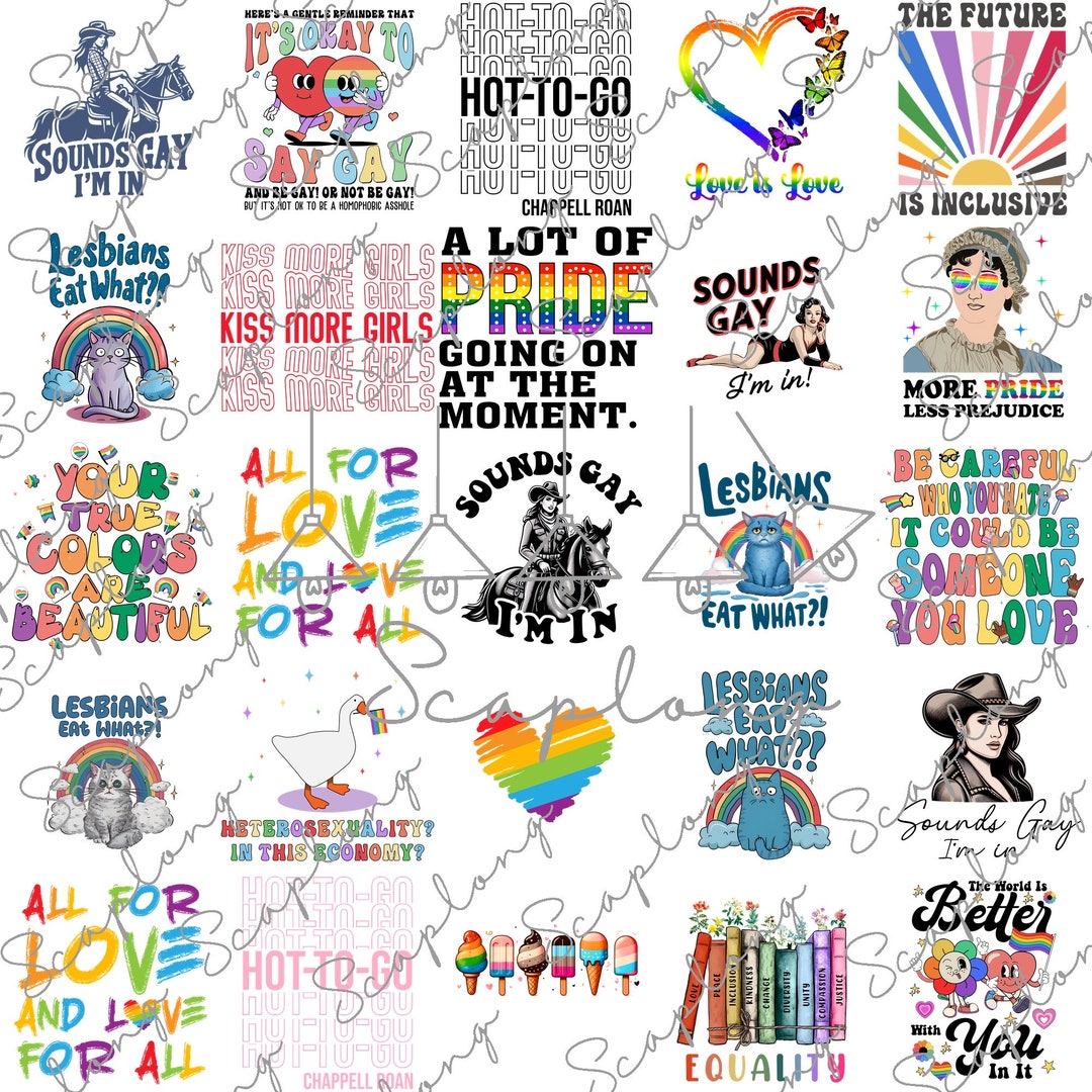 Bundle 24 LGBTQ Svg, Pride Month Svg, Rainbow Pride Svg, Progress Pride ...