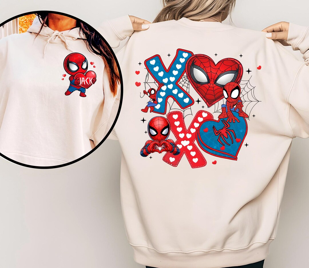 Happy Valentine XOXO, Cartoon Superhero Png, Valentine Couple Design ...