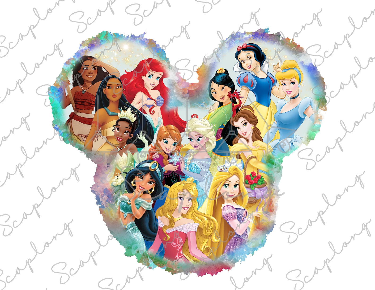 Water Color Princess Squad Png Family Trip 2023 Png Best Day - Etsy