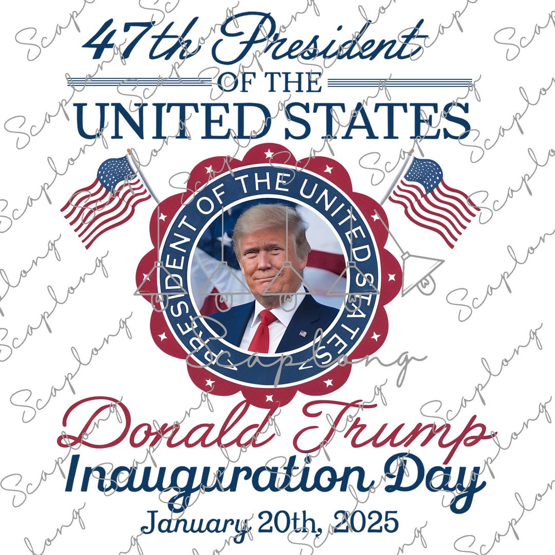 Donald Trump Inauguration Day 2025 Png, Trump Vance 2025 Inauguration ...
