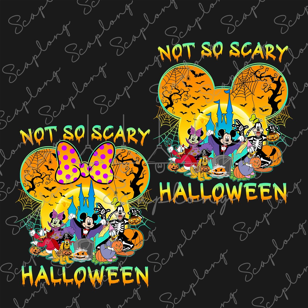 Bundle Not so Cary Halloween Png, Mouse and Friends Halloween Png ...